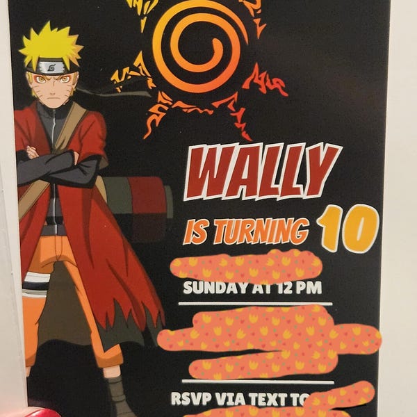 Gojo Satoru Jujutsu Kaisen, Anime Birthday Card Invitations, Editable ...