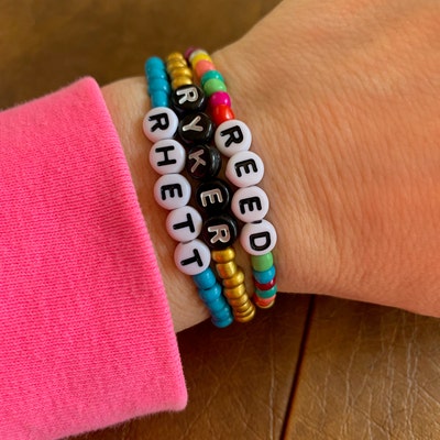 Personalized Letter Bracelets - Etsy