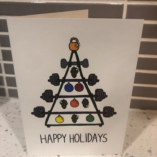 Thank You Card Cute | Thanks A Ton Barbell | Thank You Card Punny ...