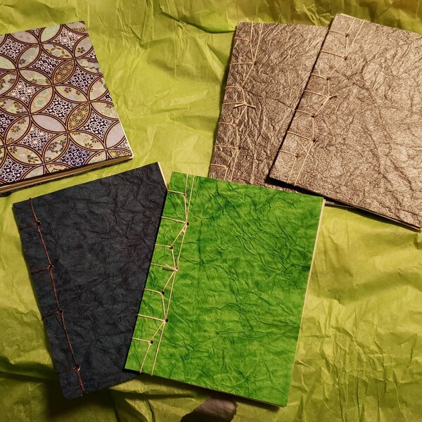 Unlined Mini Handmade Hardback, Casebound Blank Books, Journals ...
