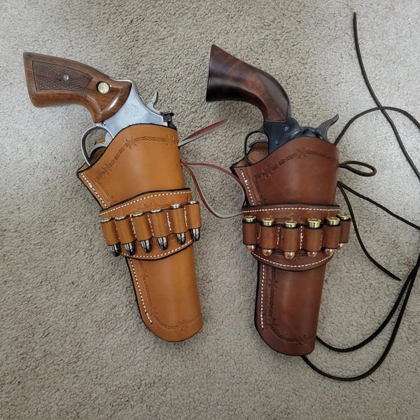 Large Frame Revolver Holster, Inlay Revolver Holster, 44 Holster, 45 ...
