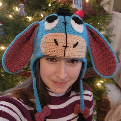 Blue Donkey Crochet Hat Pattern pattern Only - Etsy