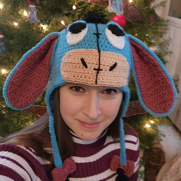 Blue Donkey Crochet Hat Pattern pattern Only - Etsy