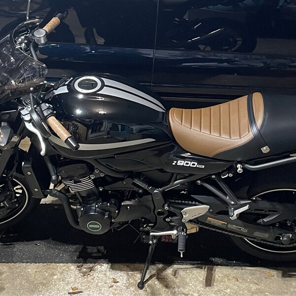 Leather Motorcycle Tank Pouch Tobacco Brown - Etsy