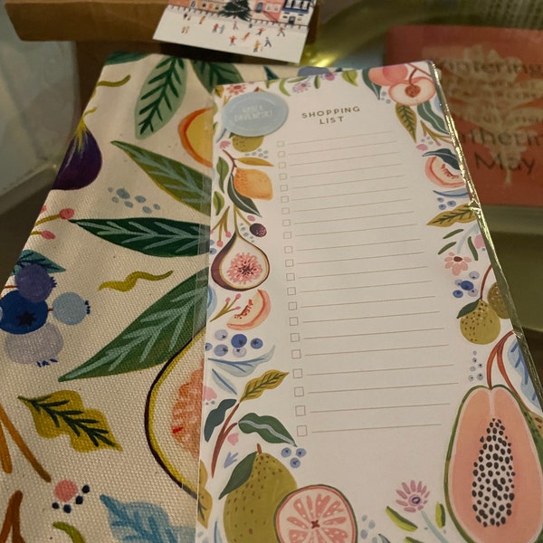Grocery List Notepad, Shopping List, Magnetic Notepad, Food Planner ...