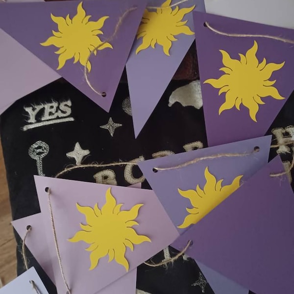 Tangled Flag Banner - Custom Cut - Customizable Sizes and Colors - Etsy