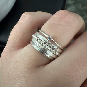 Class Ring Set Stackable Class Rings Affordable Class Rings Graduation ...