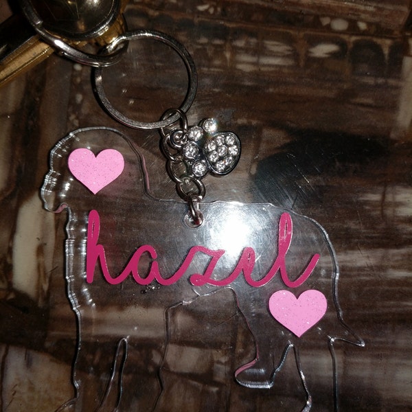 Personalized Doodle Acrylic Keychain: Labradoodle, Goldendoodle Gift - Etsy