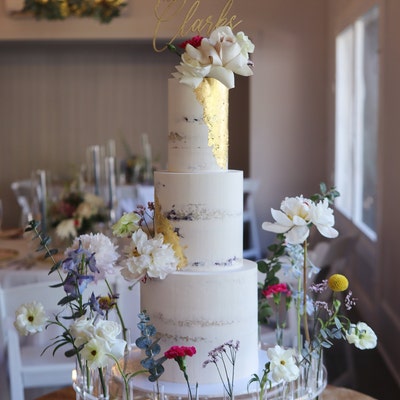 SET Metallic Square and Rectangle Cake Separator Metallic Cake Stand ...