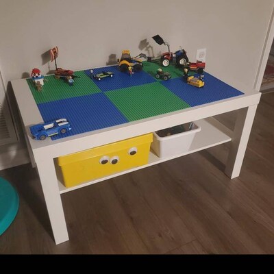 Building Block Table 35 by 21 With Storage Shelfcustom Color Options - Etsy