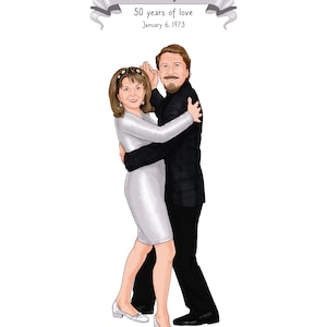 Personalized Wedding Comic Strip Husband Wife, Custom Nerdy Couples ...