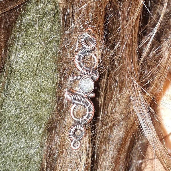 Unique Copper Dreadlock Beads, Loc Bead, Dreadlock Accessory, Tribal ...