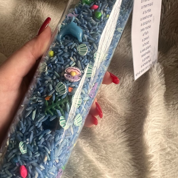 I Spy Jars 10 Oz | Seek N Find Jar | Sensory Tube | Calm Down Jar | Car ...