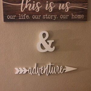 Adventure Sign, Arrow Wall Decor, Wood Arrow Sign, Travel Decor ...