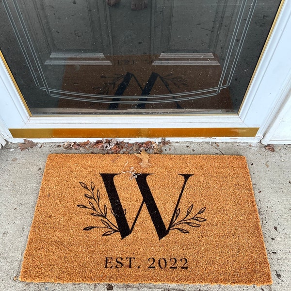 Sign Language, ASL Gift, Personalized Doormat, Custom Door Mat, Last ...