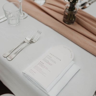 Arch Table Menu Wedding Menus Place Cards Personalised - Etsy Australia
