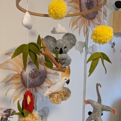 Australian Animals Baby Mobile Animal Mobile Nursery Koala Hanging ...