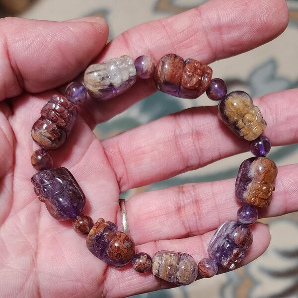 High Quality Flashy Skeletal Moonstone Crystal Bracelet 11 Mm - Etsy