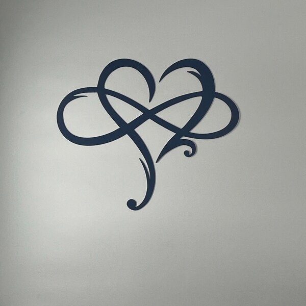 Eternal Love Metal Wall Decor, Metal Heart and Infinity Wall Art ...