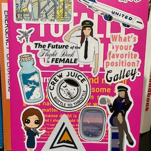 Airport Standby Netflix Flight Attendant Sticker - Etsy