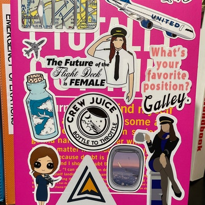 Galley Position Flight Attendant Sticker Someflystuff - Etsy