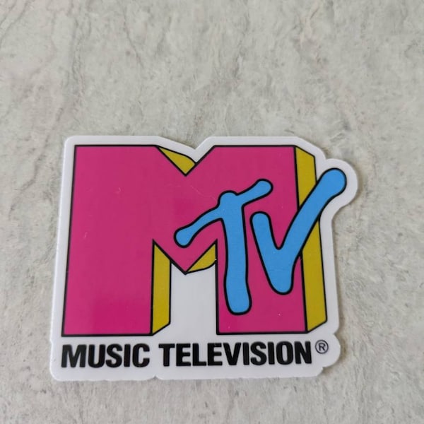 MTV Sticker | Neon Sticker | Music Sticker | Retro Sticker | Fun ...