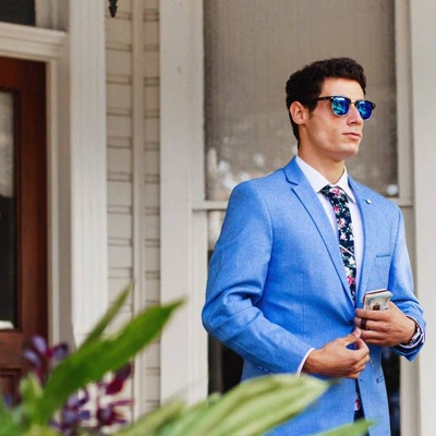 Light Blue Tie Gift Box Set, Complete Gift Set for Him, Men's Gift Box ...