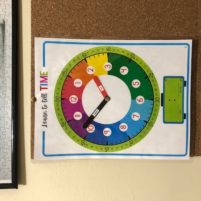 Learn to Tell Time Printable Clock, Clock Printable, Telling Time ...