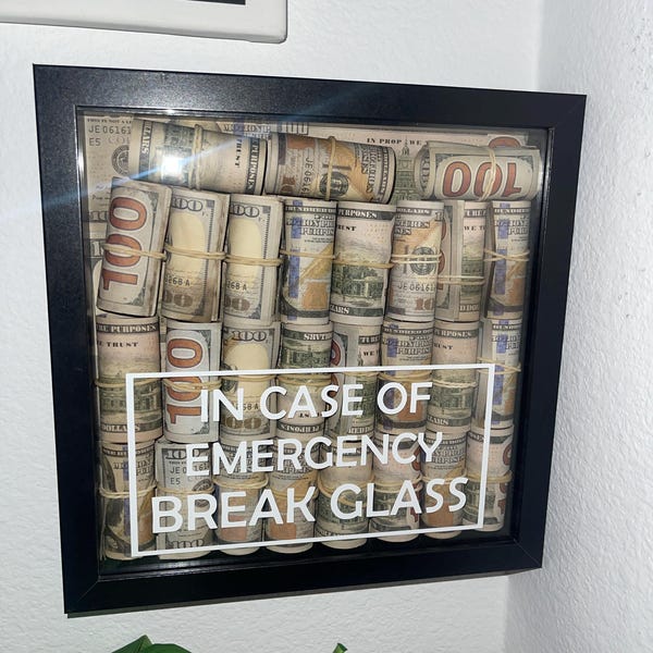 Evidence Bag of Aged Money Wall Art Motivational Fun Gift Wall Art 3D ...