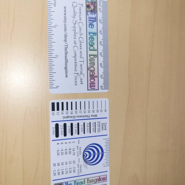 Jewelry Makers Tool ~ Measuring Guide (credit Card Size) for Measuring ...