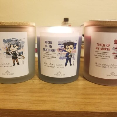 Goro Akechi Persona 5-inspired Scented Soy Candle My Scent - Etsy