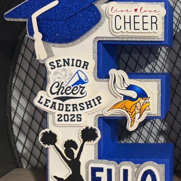 Cheer Team Gifts 3D Letter | Personalized Cheerleader Gift | Cheer ...