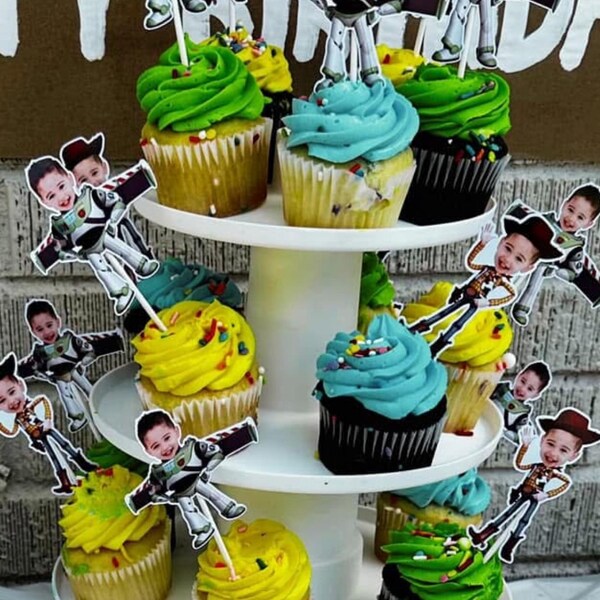 Pilot Custom Face Cupcake Toppers, Airlines Pilot, Graduation Pilot ...