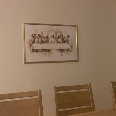 Jesus the Last Supper Canvas Wall Art Poster Holy Modern Bible Verse ...
