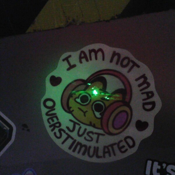 I Am Not Mad Just Over Stimulated Sticker - Etsy