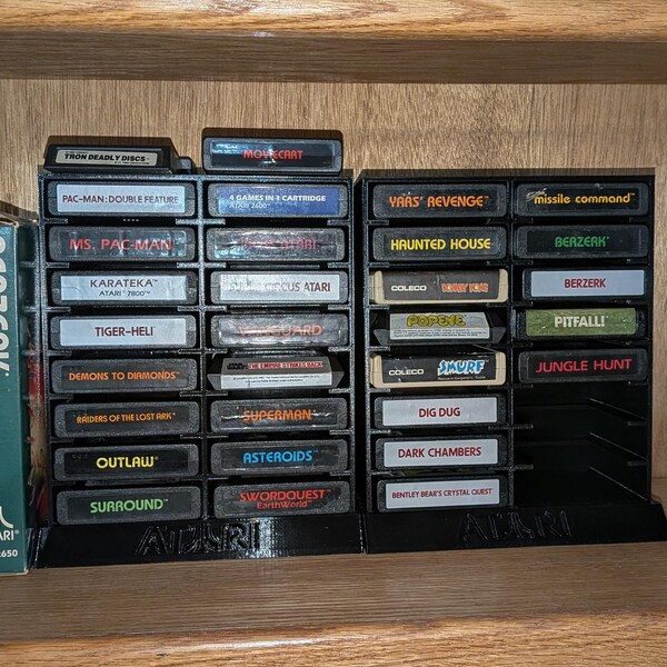 Atari 2600 Game Cartridge Holder - Video Game Storage Stand | 3D ...
