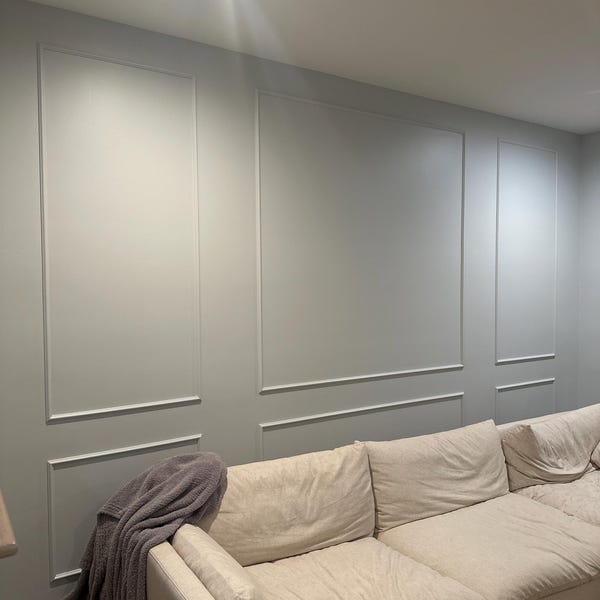 DIY Wainscoting Kit , Wall Molding Package - Ready to Assemble Wall ...