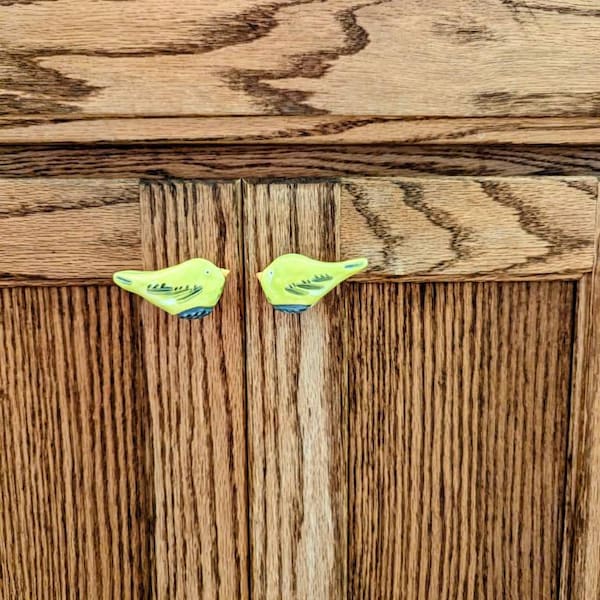 Hand Sculpted Bird Knobs, Drawer Pulls - Etsy