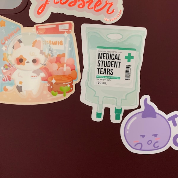 Medical Student Tears Sticker | Doctor Sticker, Med Student Sticker ...