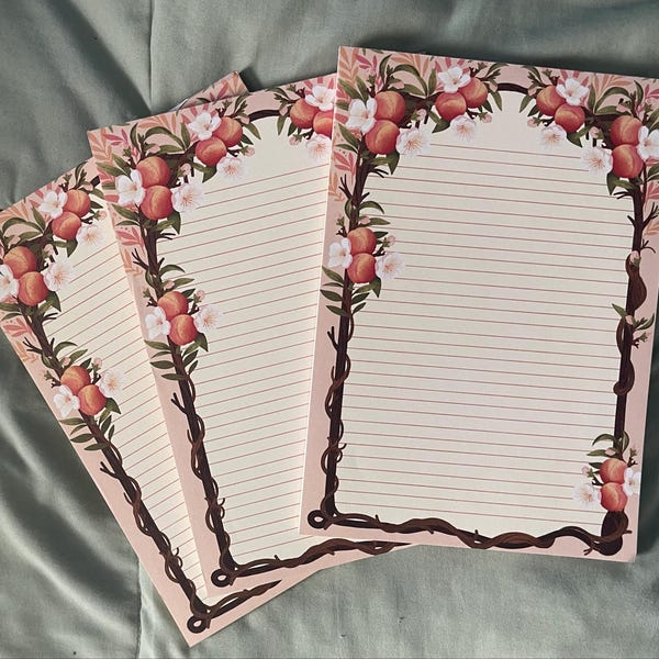 Peach Letter Paper A5 To-do - Letter Paper Sized Notepad - to Do ...