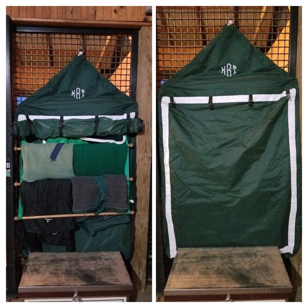 Economy Tack Stall Drapes, Tack Stall Front, Drape With Door, Zippered ...