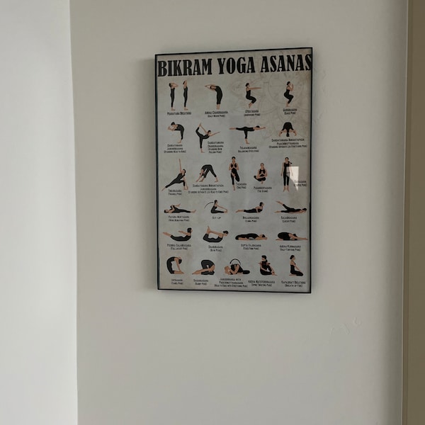 Decoration Room Yin Yoga Asanas Vintage, Yoga Poster, Yoga Knowledge ...