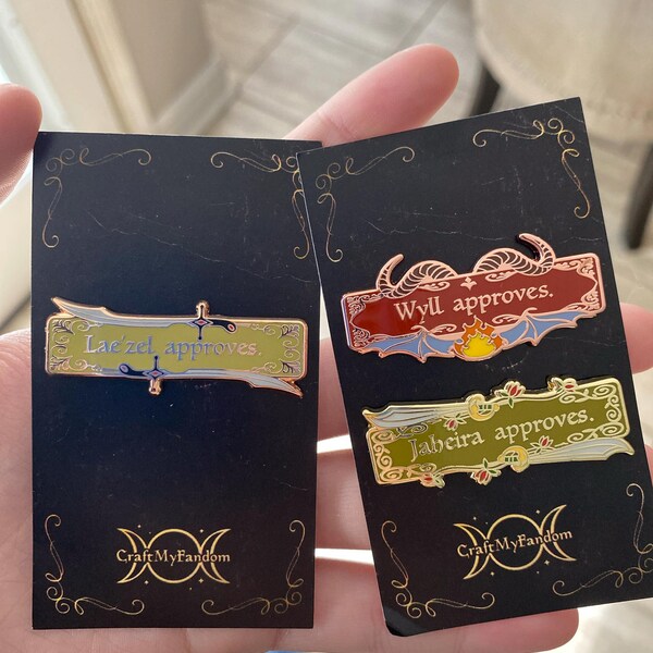 BG3 Companion Approval Badge Enamel Pins | Astarion, Karlach, Gale ...