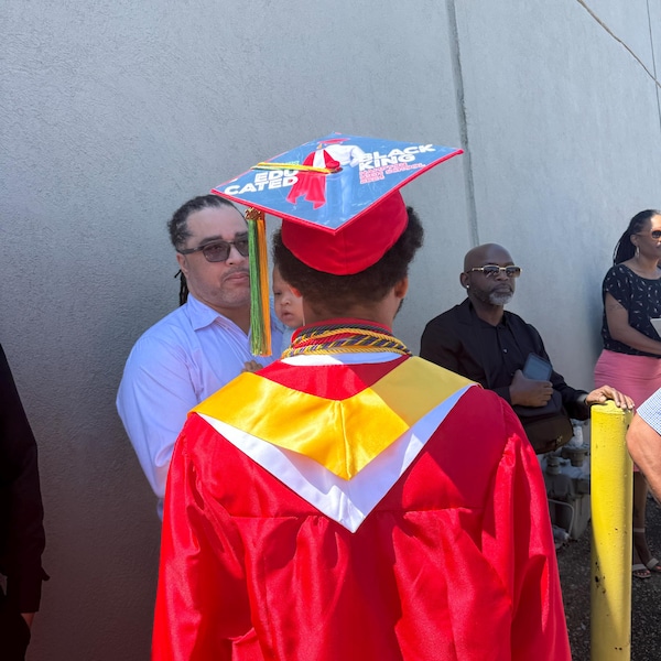 Custom Educated Black King Graduation Cap Topper for Man, Personalized ...