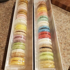 French Macarons Gift Box of 24 Vanilla - Etsy
