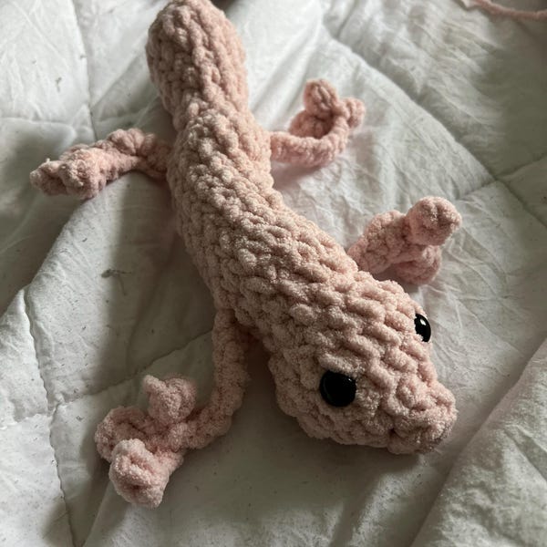No-sew Gecko Crochet Pattern, Crochet Gecko, Gecko Pattern, No-sew ...