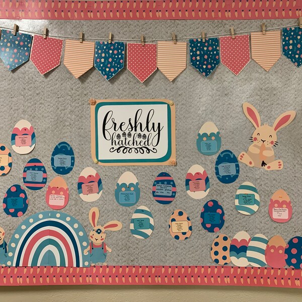Easter Bulletin Board Kit | Classroom Decor - Etsy