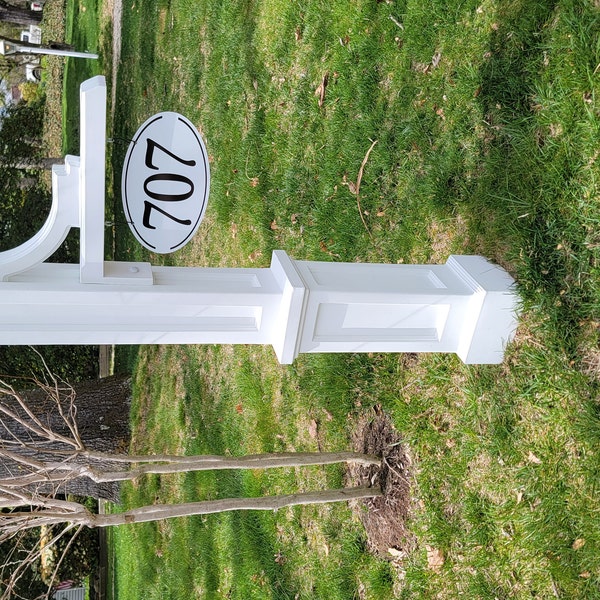 Mailbox Numbers, 7 X 12" Personalized House Numbers, Oval Address ...