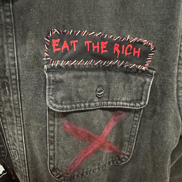 Crust Punk Patches Scabies Lice Scum Patch Infested in Crust We Trust ...