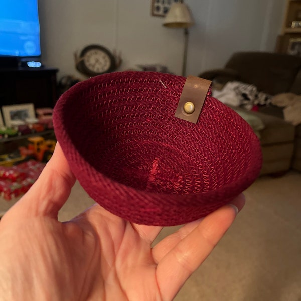 Rope Basket, Rope Tray, Tray, Wood Handles, Kitchen Basket, Wedding ...